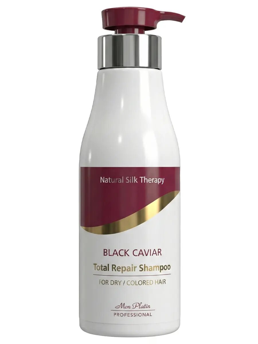 Mon Platin Professional Шампунь для окрашенных волос Black Caviar Total Repair Shampoo 500 мл
