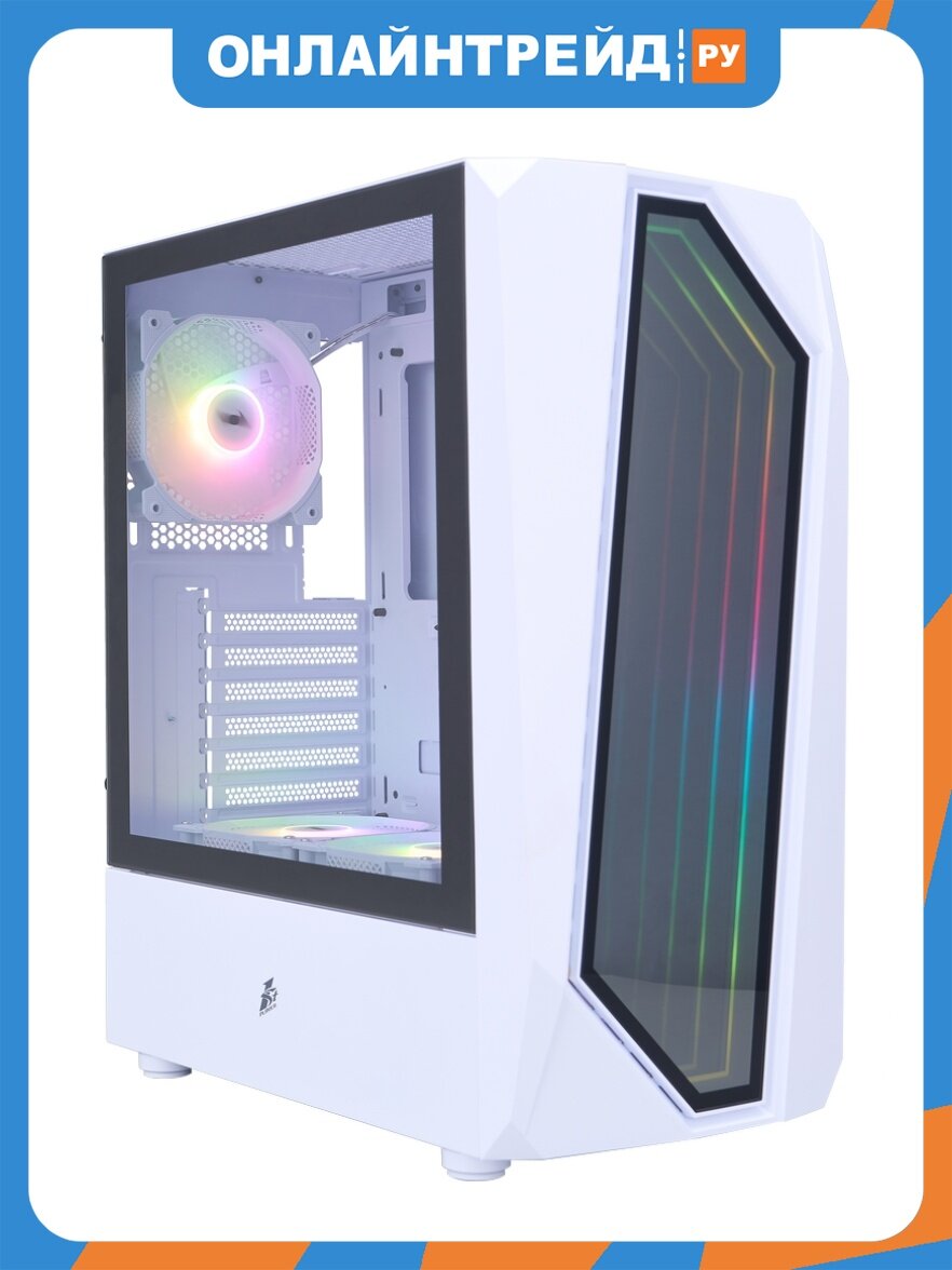 Корпус 1STPLAYER INFINITE SPACE IS6 ARGB, белый (IS6-WH-2F7R-W-1F7-W)