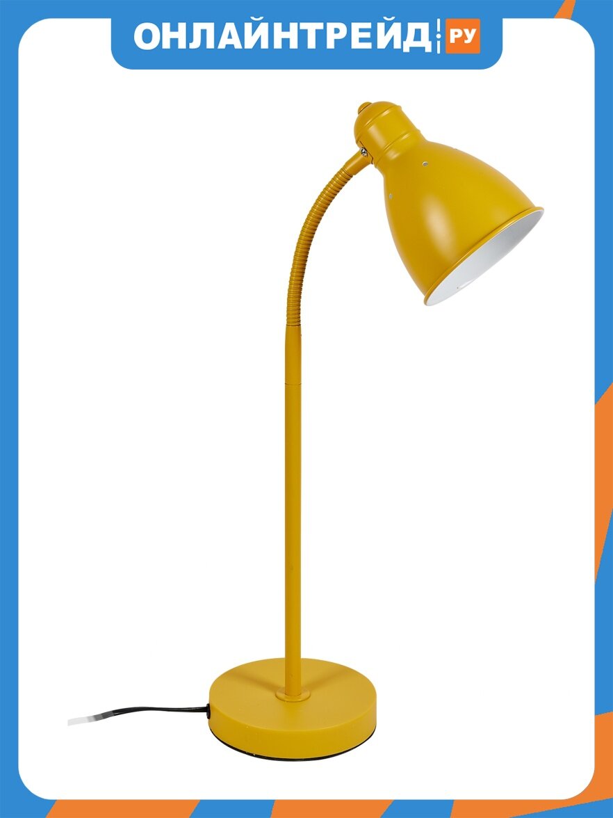 Светильник настольный Uniel UML-B701 E27 YELLOW Механический выключатель