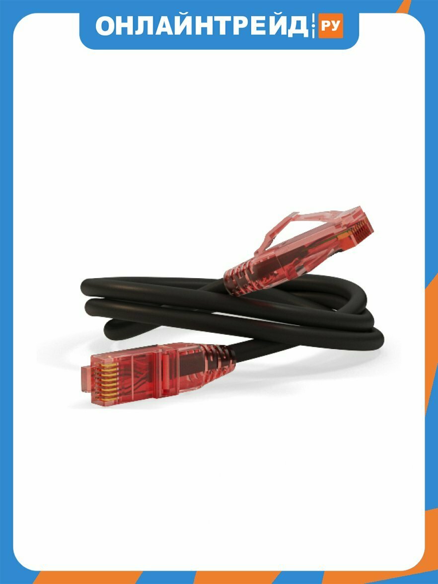 Патч-корд Hyperline PC-LPM-UTP-RJ45-RJ45-C5e-1.5M-LSZH-BK U/UTP, Cat.5е, LSZH, 1.5 м, черный
