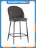 Стул полубарный Stool Group Echo, темно-серый