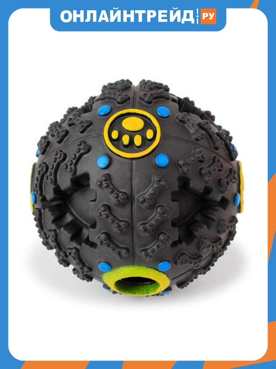 Игрушка мяч Zoowell petPT0006 дозирующий корм M, 10см