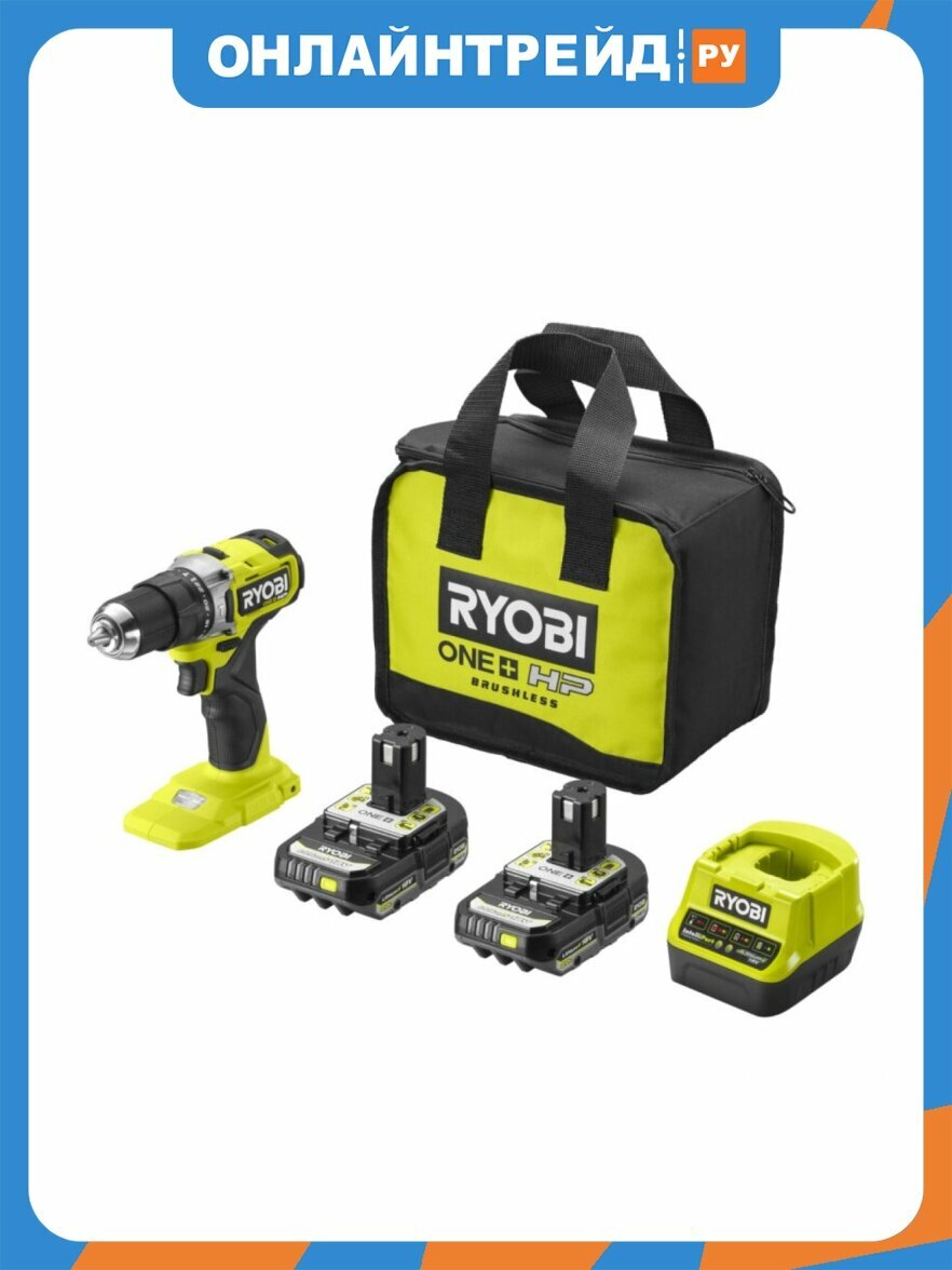 Дрель-шуруповерт аккумуляторная Ryobi ONE+ RPD18C-220S 5133004982
