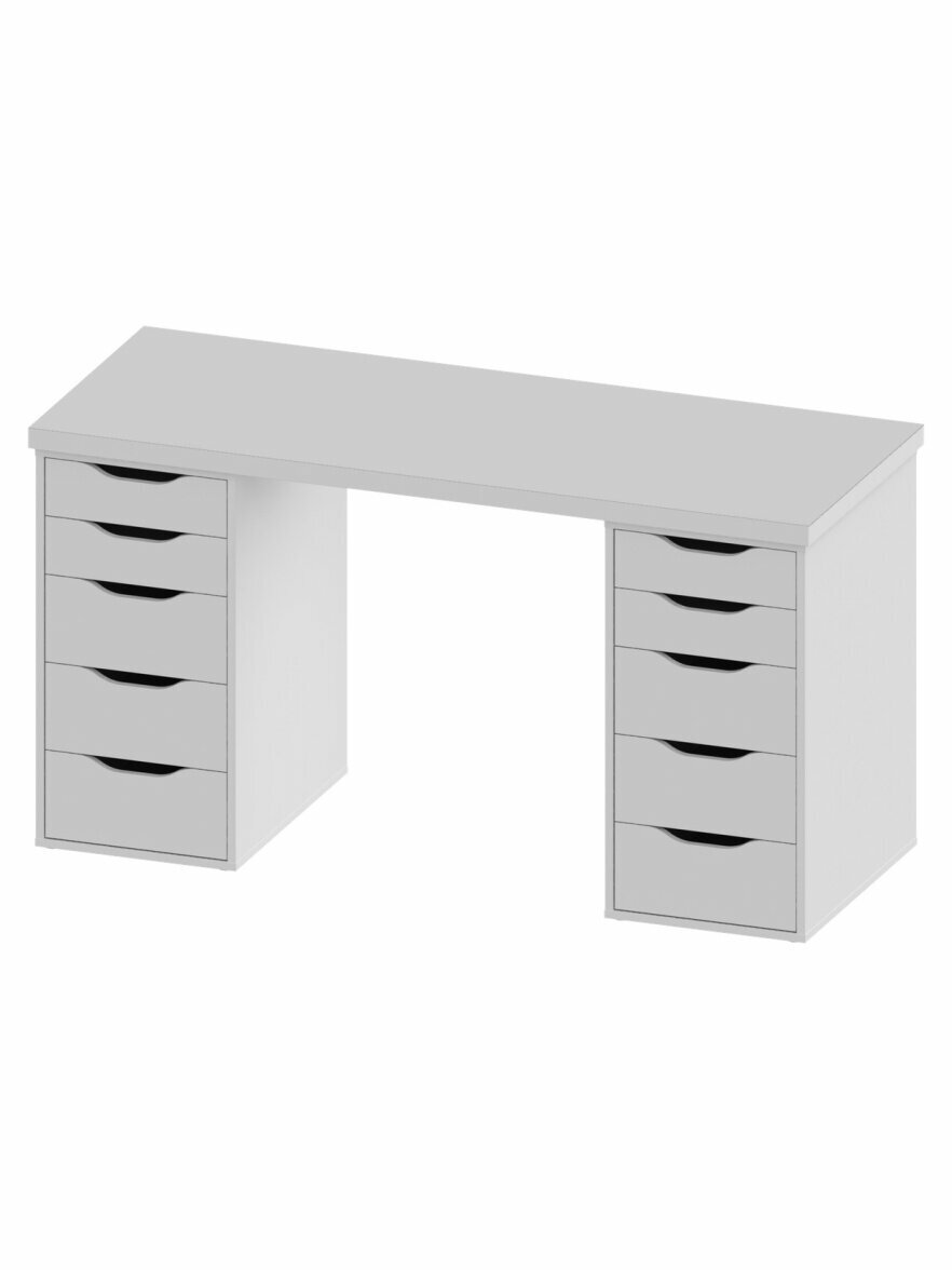 Стол письменный Гуд Лакк S00470 Ингар 2/55 140x75x55, белый