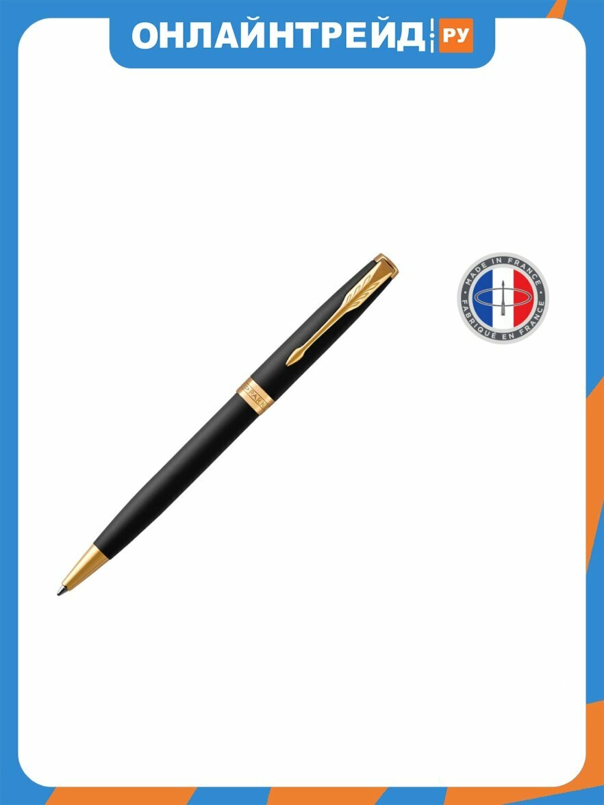 Ручка шариковая Parker Sonnet Core K528 (CW1931519) Matte Black GT M чернила черн. подар. кор.