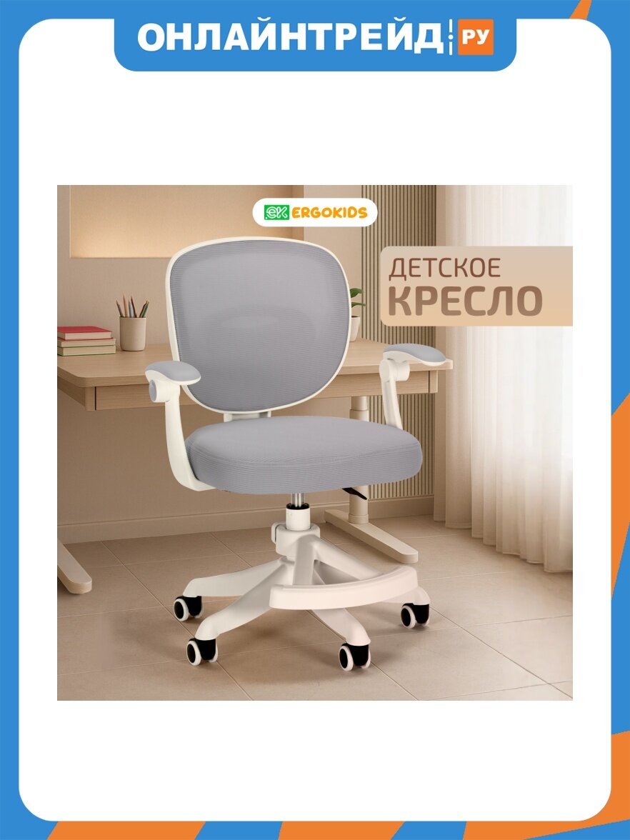 Кресло детское Ergokids Junior Grey Y-124 G серый