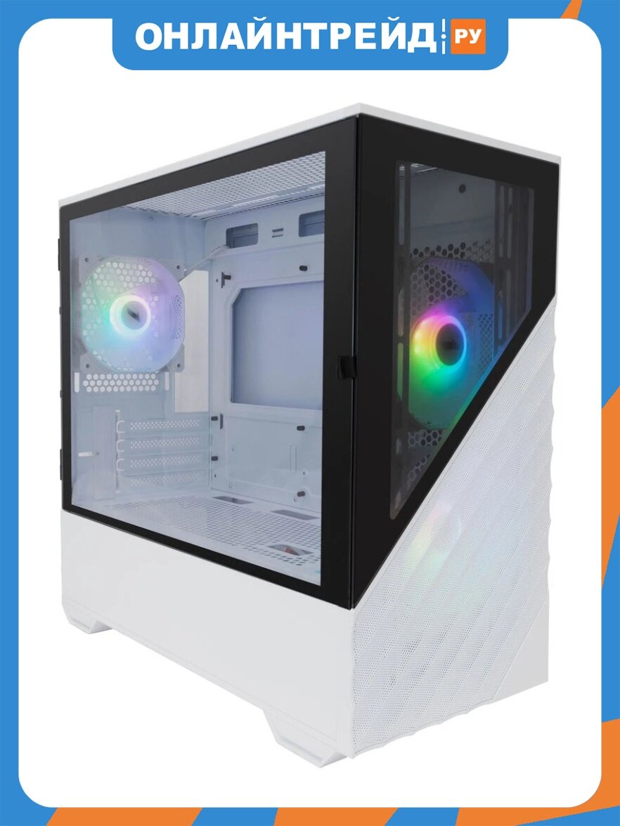 Корпус 1STPLAYER DK D7 ARGB, белый (D7-WH-3F7-W)