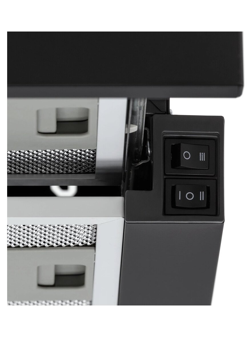 Встраиваемая вытяжка Krona KAMILLA T 600 BLACK (2 мотора)