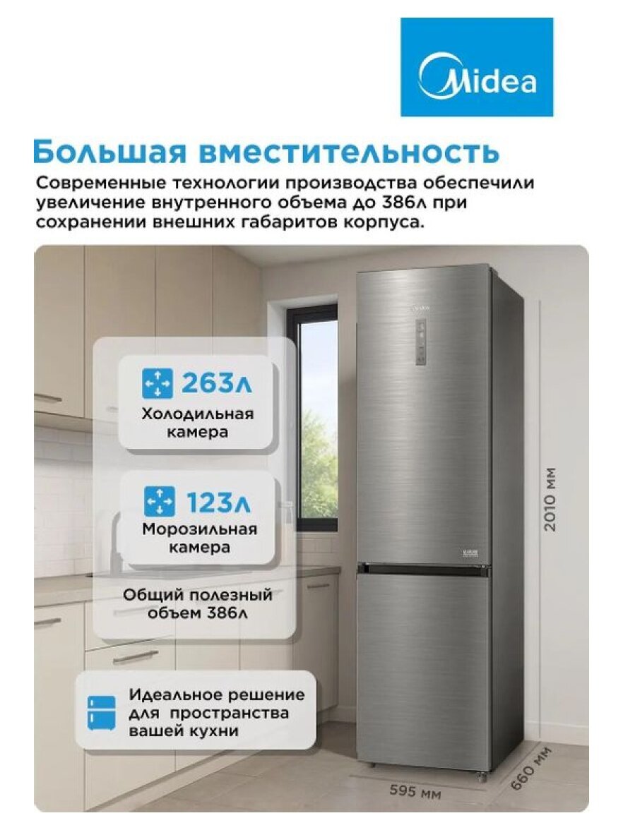 Холодильник Midea MDRB522MGE46OD — фото 1