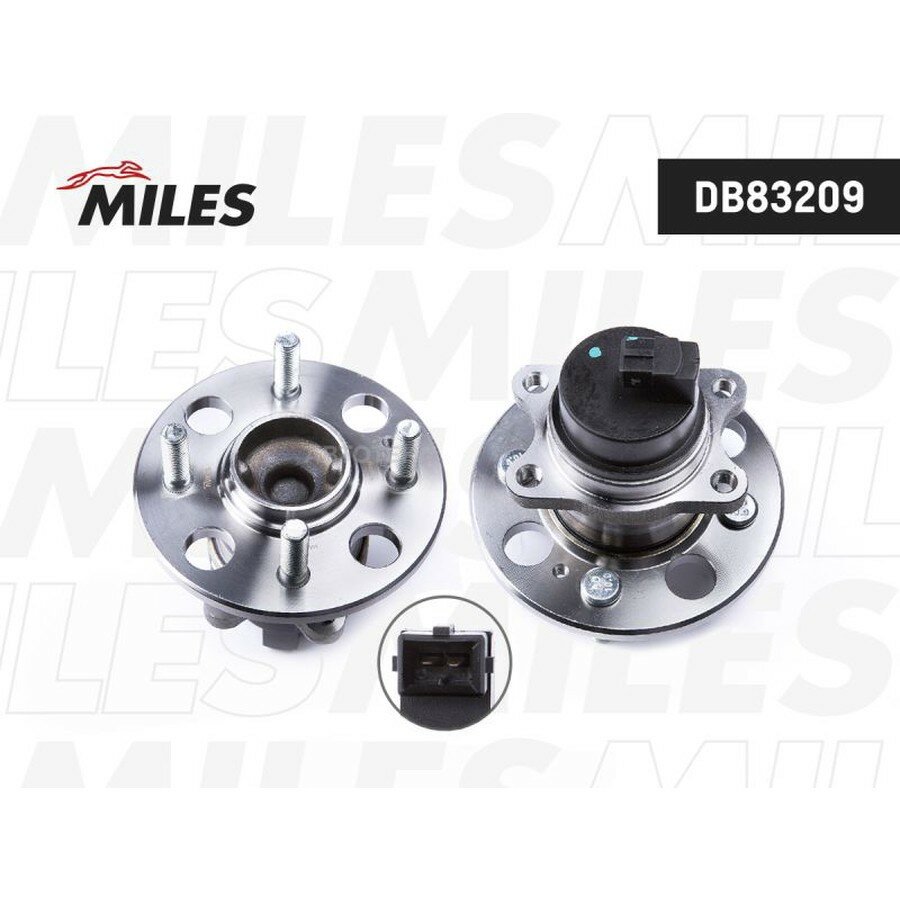 Ступица колеса задняя с подшипником GETZ ACCENT III RIO II (SKF VKBA6809) DB83209 MILES DB83209