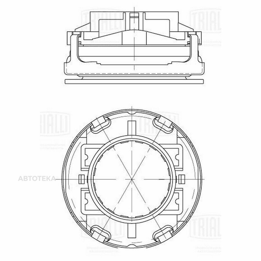 Подшипник выжимной FORD TRANSIT/ESCORT VI-VII/SCORPIO I-II/SIERRA I-II 1.6-2.9 85- TRIALLI CT1011