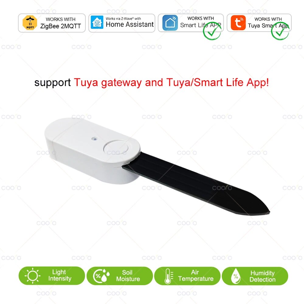 Датчик влажности почвы Tuya ZigBee Tuya ZigBee 4 in 1
