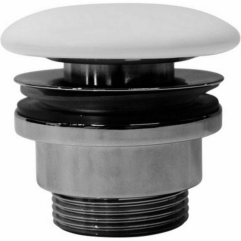 Донный клапан GSI PVC09 Click-Clack Белый матовый