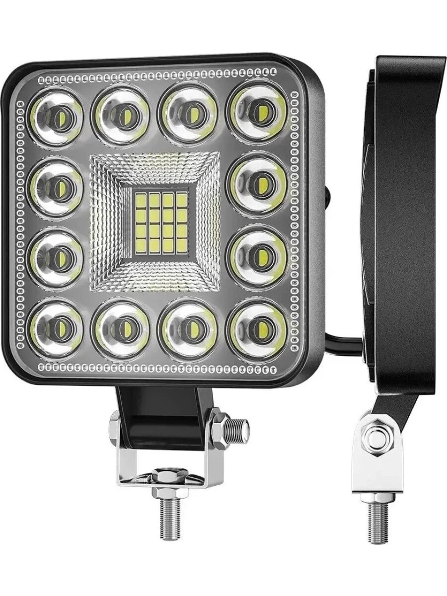 Фара дополнительная светодиодная RuZoom RU-003/UZ-003 12 Cree 12Вт, 84х84х20мм