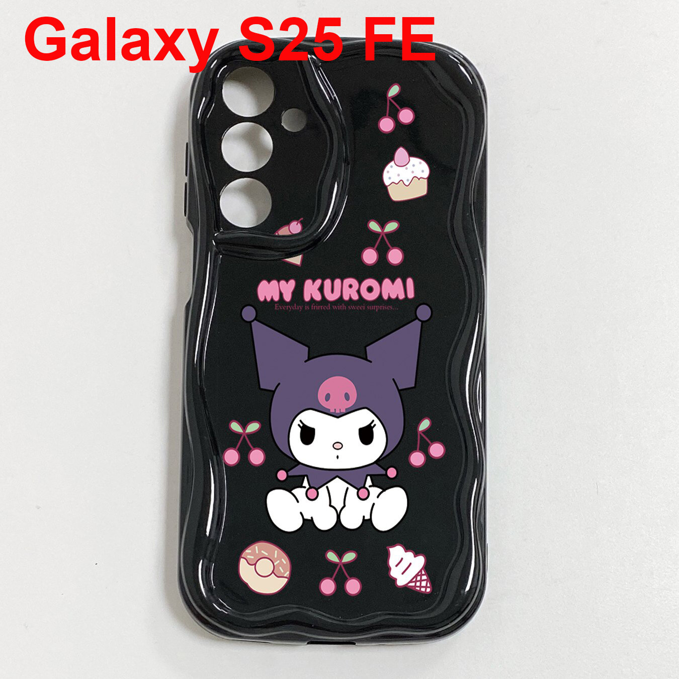 Неправильный мягкий чехол для Galaxy S25 FE , чехол для телефона с изображением пары из мультфильма 'Мелодия Куроми'.