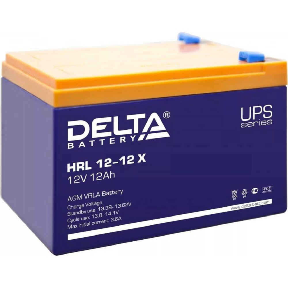 Батарея для ИБП Delta HRL 12-12 X 12B, 12 Ач AGM