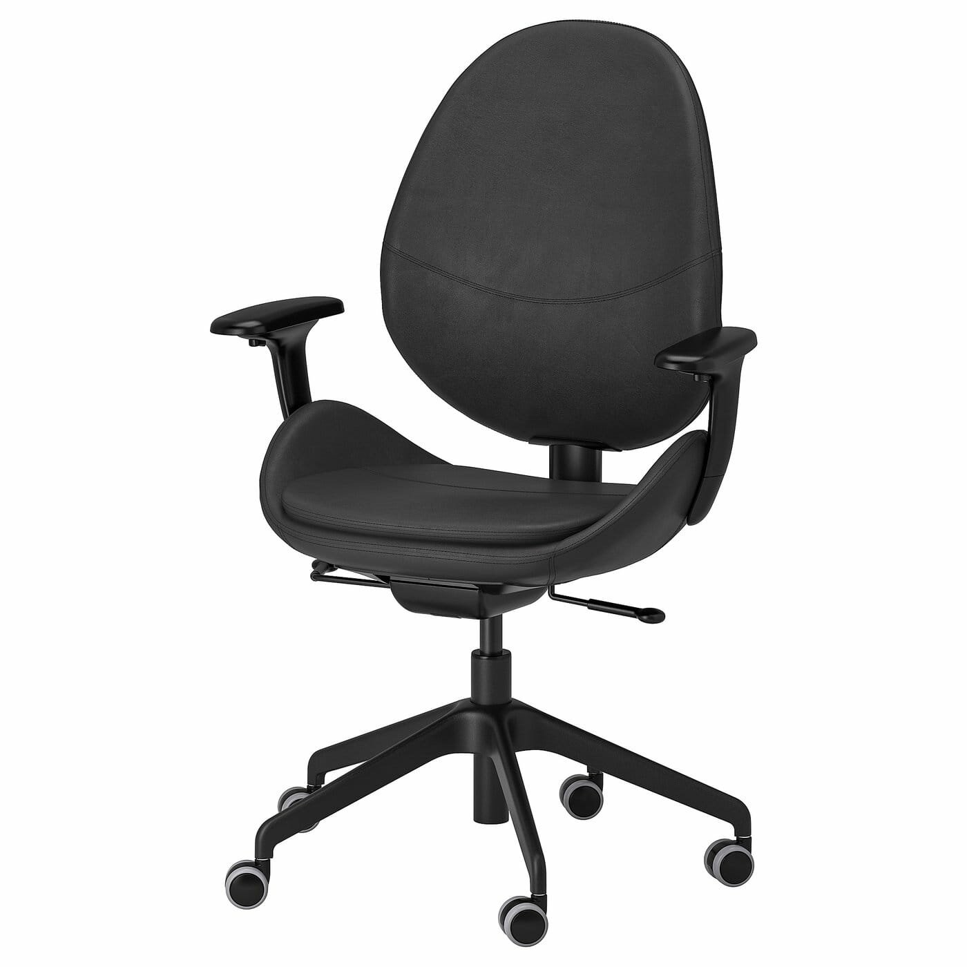 Офисное кресло IKEA HATTEFJ LL, черный 505.389.65
