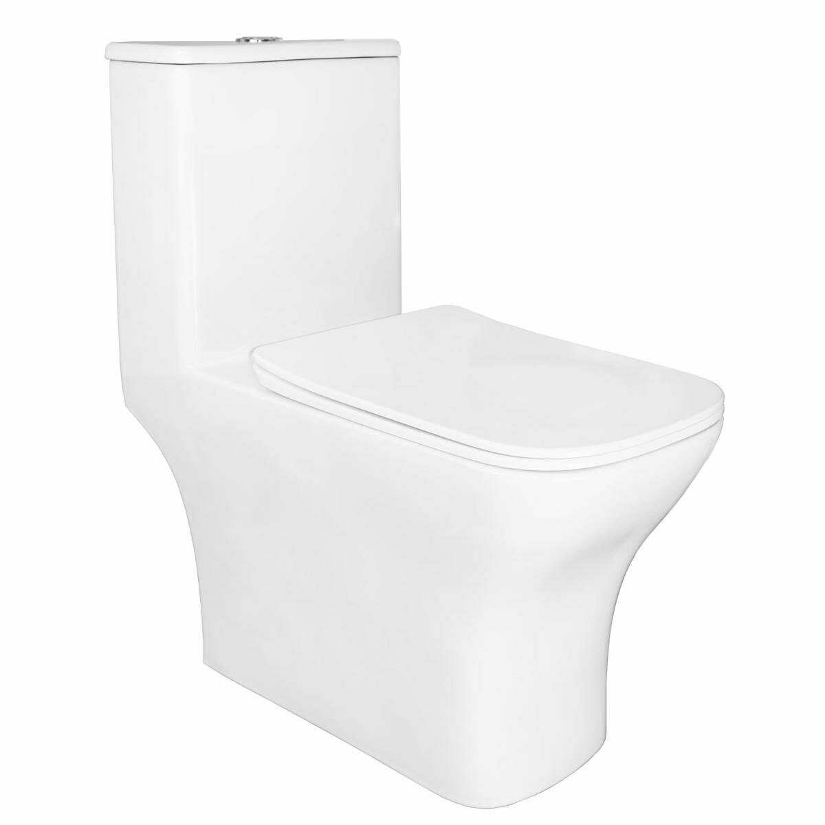 Унитаз-моноблок Azario Lodi AZ-8617 цвет Белый с сиденьем Микролифт
