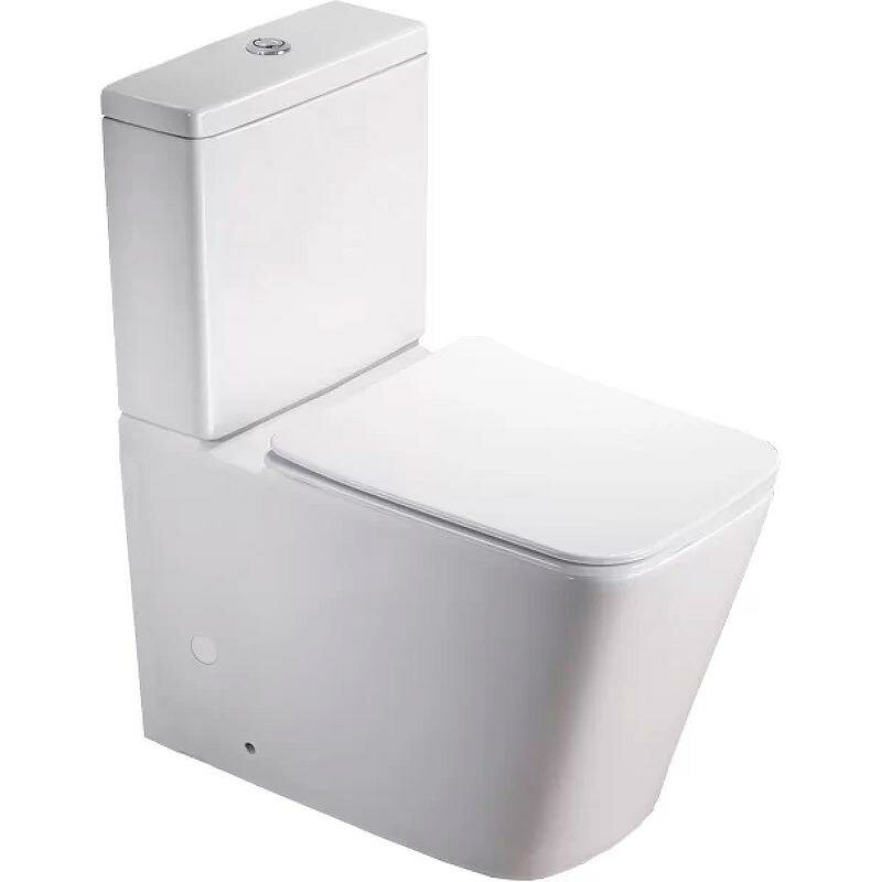 Унитаз-компакт SantiLine SL-5017 Белый с бачком и сиденьем Микролифт