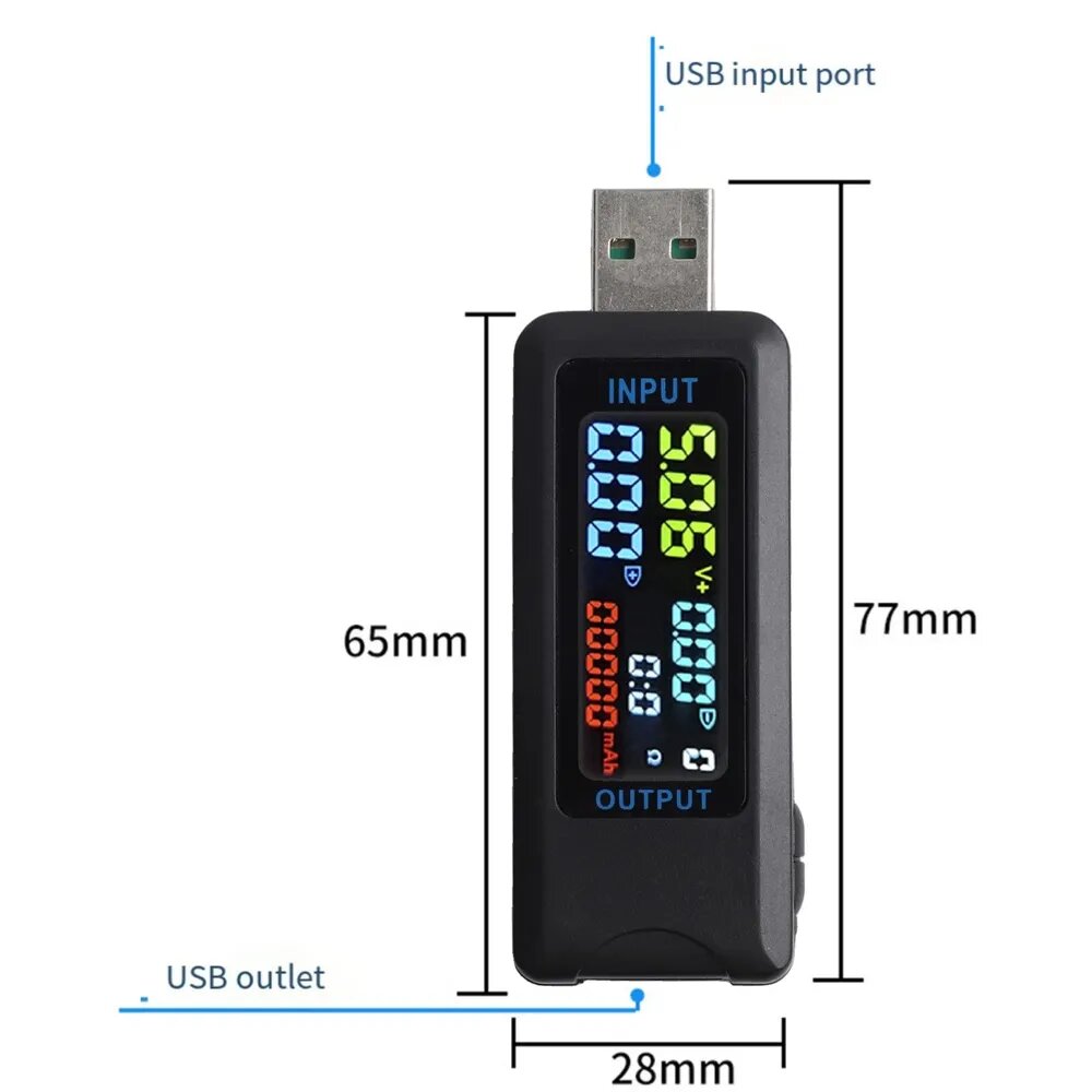 Пластиковый тестер USB — фото 1