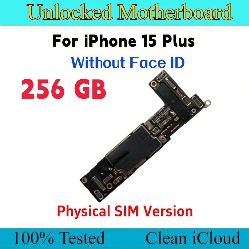 Материнская плата iPhone 15 Plus 256GB, без Face ID, SIM
