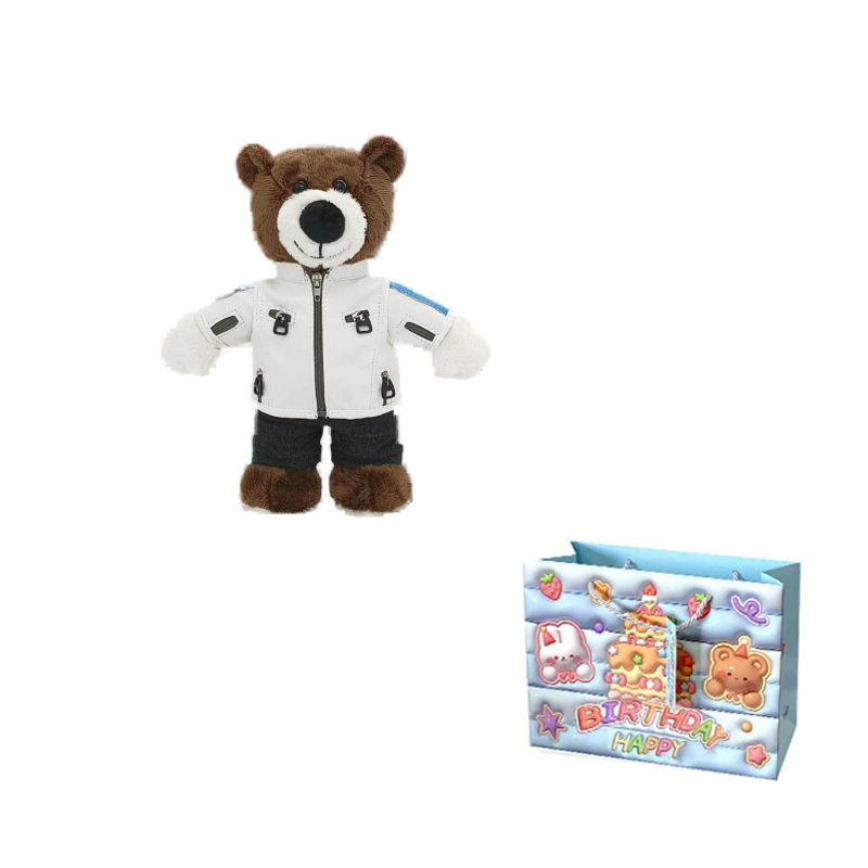 Сумка подарочная унисекс MORTEN SOLUM "Biker Bear Dolls", 28 см EU