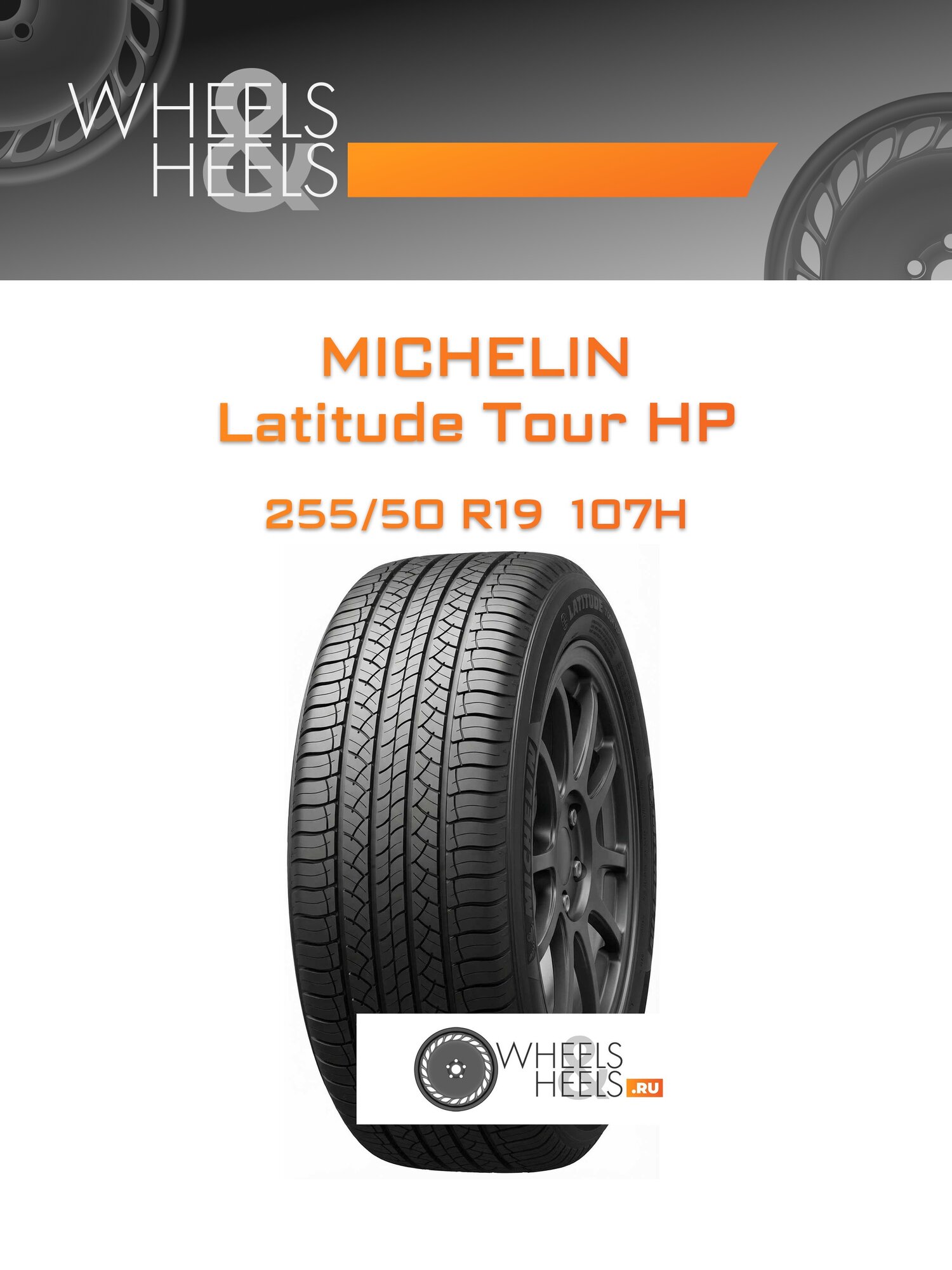 Шина автомобильная Michelin Latitude Tour HP 255/50 R19 107H SUMMER RF, летняя, универсальная