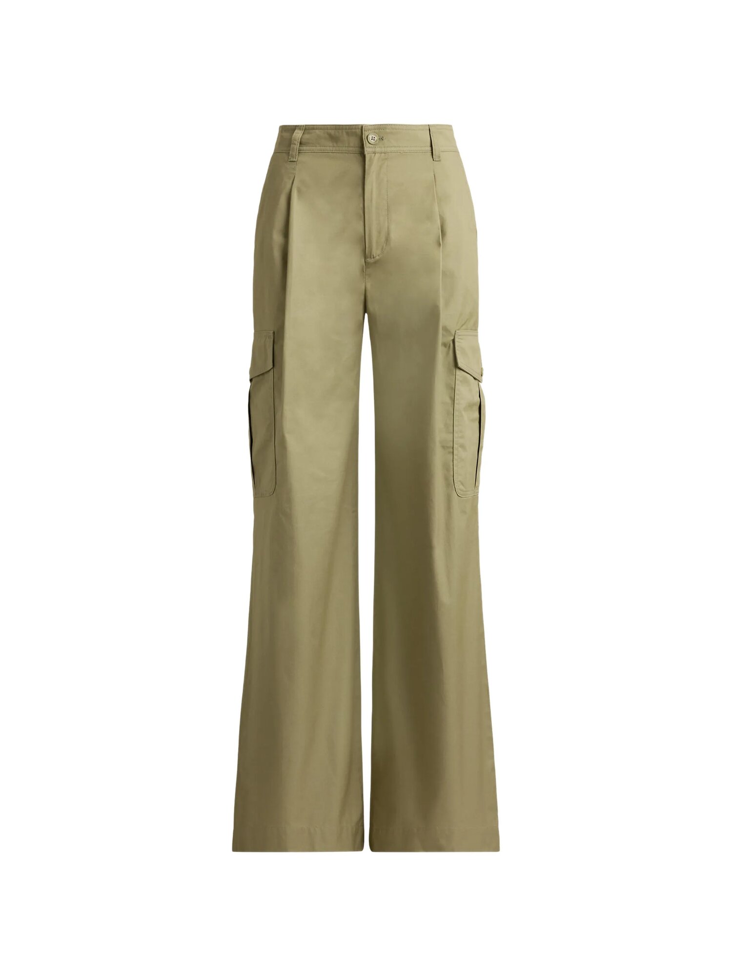 Брюки Pleated wide-leg cargo pants
