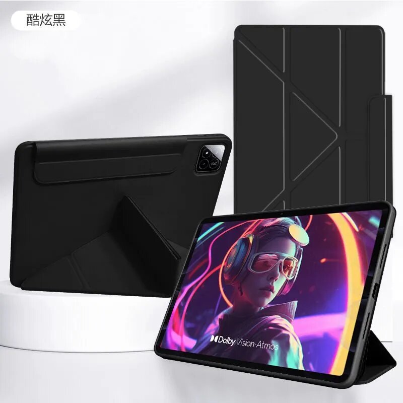 Магнитный чехол-книжка для планшета Xiaomi Pad 6 11.2 дюймов (черный)