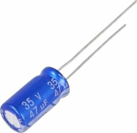Jb Capacitors JRG1V470M02500630115000B Конденсатор: электролитический, THT, 47мкФ, 35ВDC, d6,3x11,5мм, 1шт