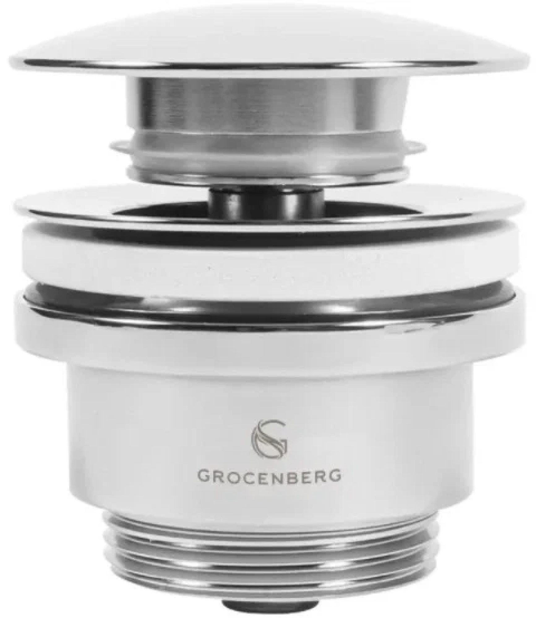 Донный клапан Grocenberg GB106 Хром, латунь, для ванны, круглый