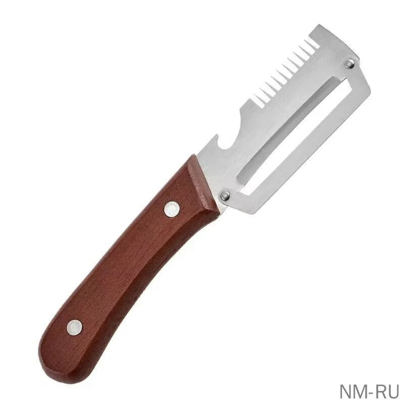 Премиальный овощерезканож из нержавеющей стали с ручкой из дерева, используемый как универсальный инструмент для нарезки салатов и приготовления блюд, является популярным бестселлером.