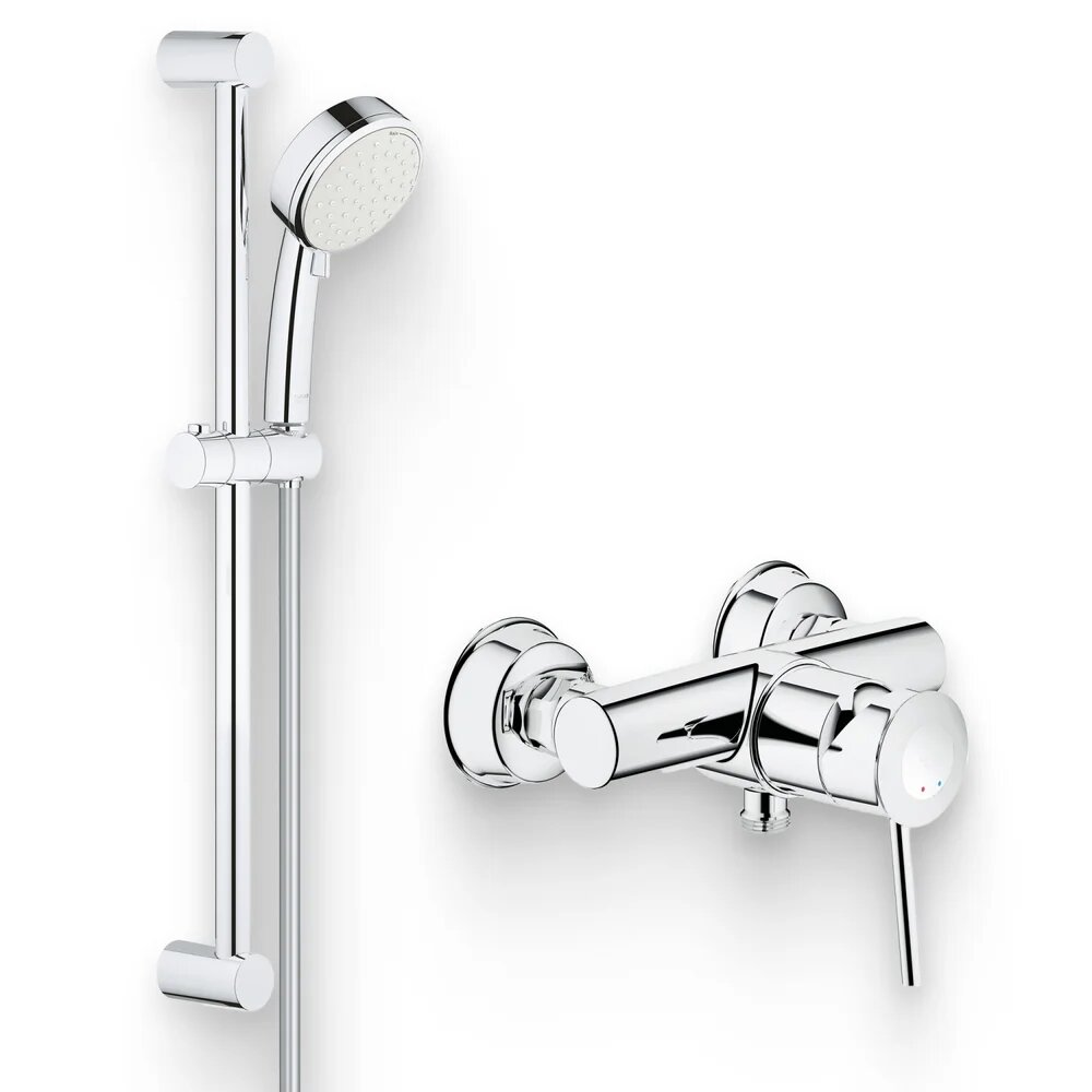 Душевой комплект Смеситель для душа Grohe BauClassic 32867000 хром / Гарнитур Tempesta Cosmopolitan 27578002