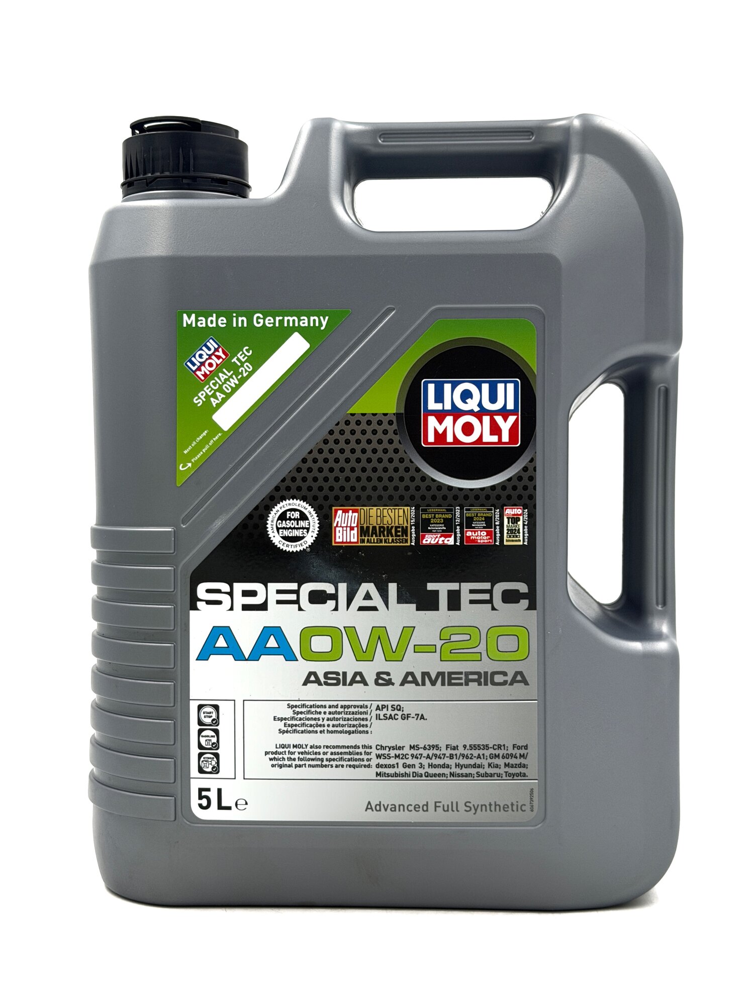 Масло моторное Liqui Moly Special Tec AA 0W-20, 5 литров, синтетическое