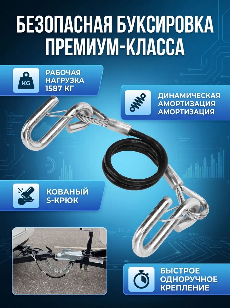 Запчасти для прицепа, 0.7 м, нагрузка до 1.59 т, 1 шт.