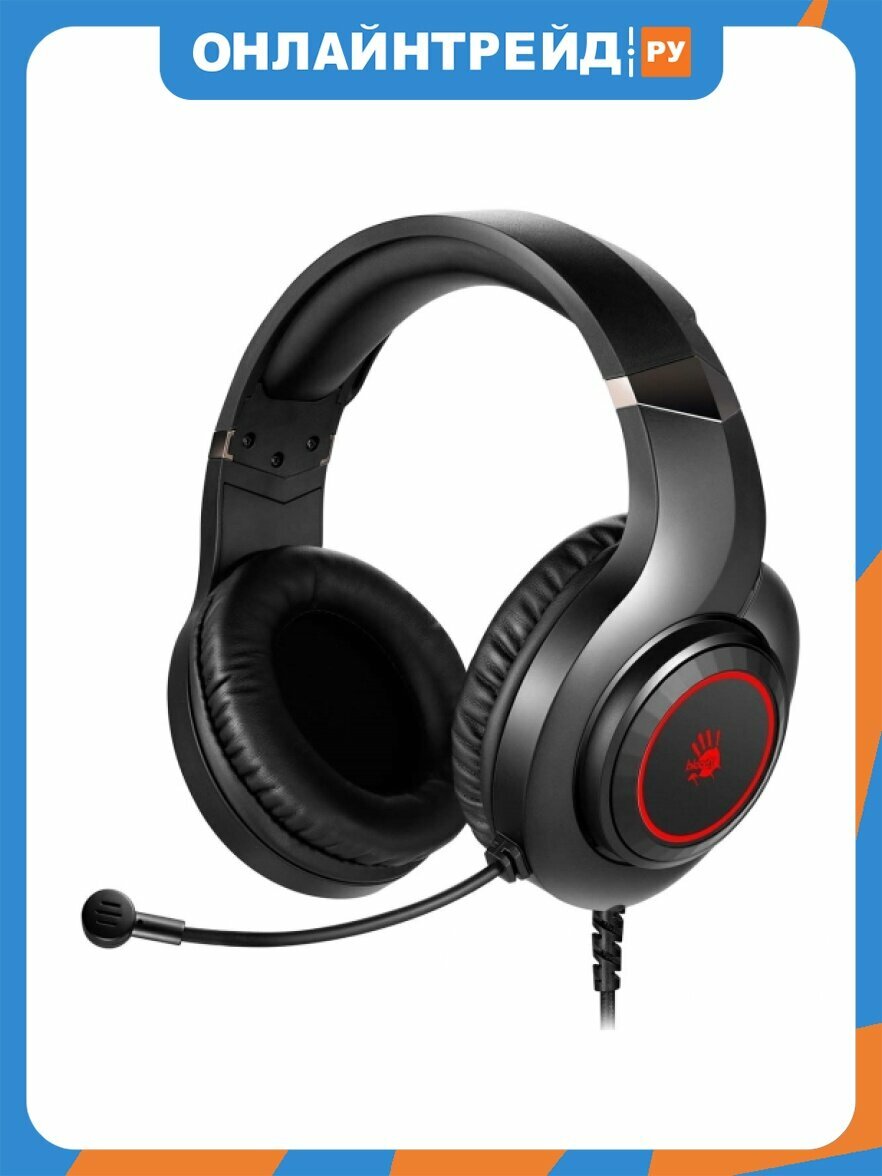 Игровые наушники A4TECH Bloody G220S, проводные (USB), черный