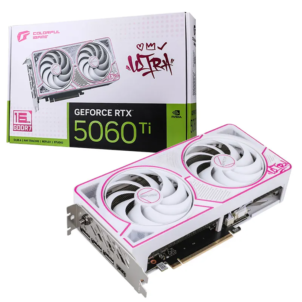 Colorful iGame GeForce RTX 5060 Ti Ultra W DUO OC 16GB 3 х DisplayPort 2.1b с UHBR20, 1 х HDMI 2.1b