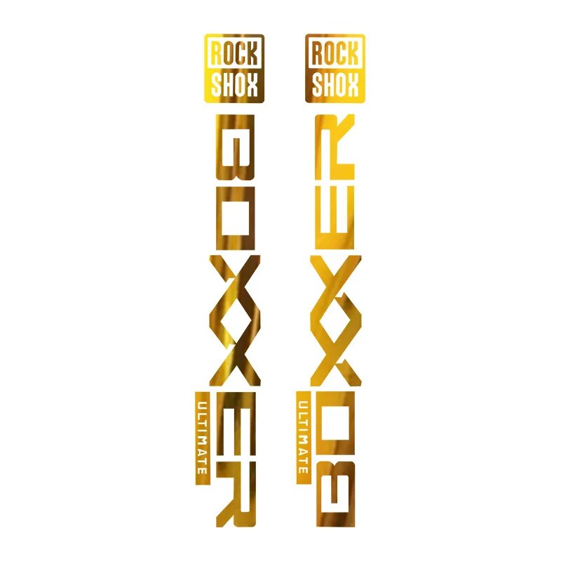 Rockshox BoXXer Ult Наклейки на вилку Bright gold