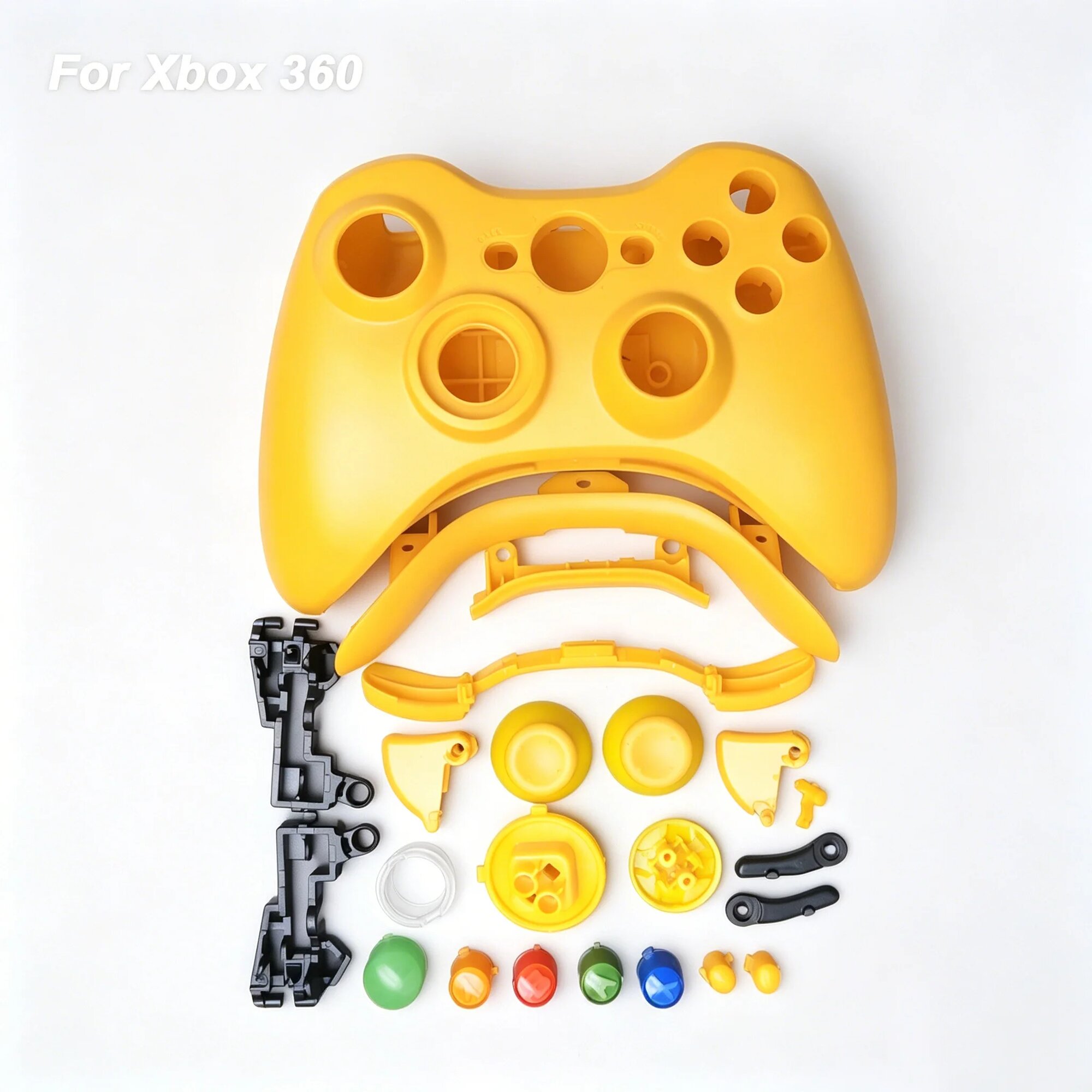 Корпус для Xbox 360, желтый, полный комплект