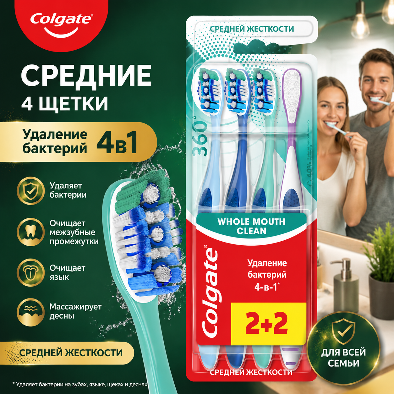 Зубная щетка combo colgate 360 зубная щетка extrema очищение