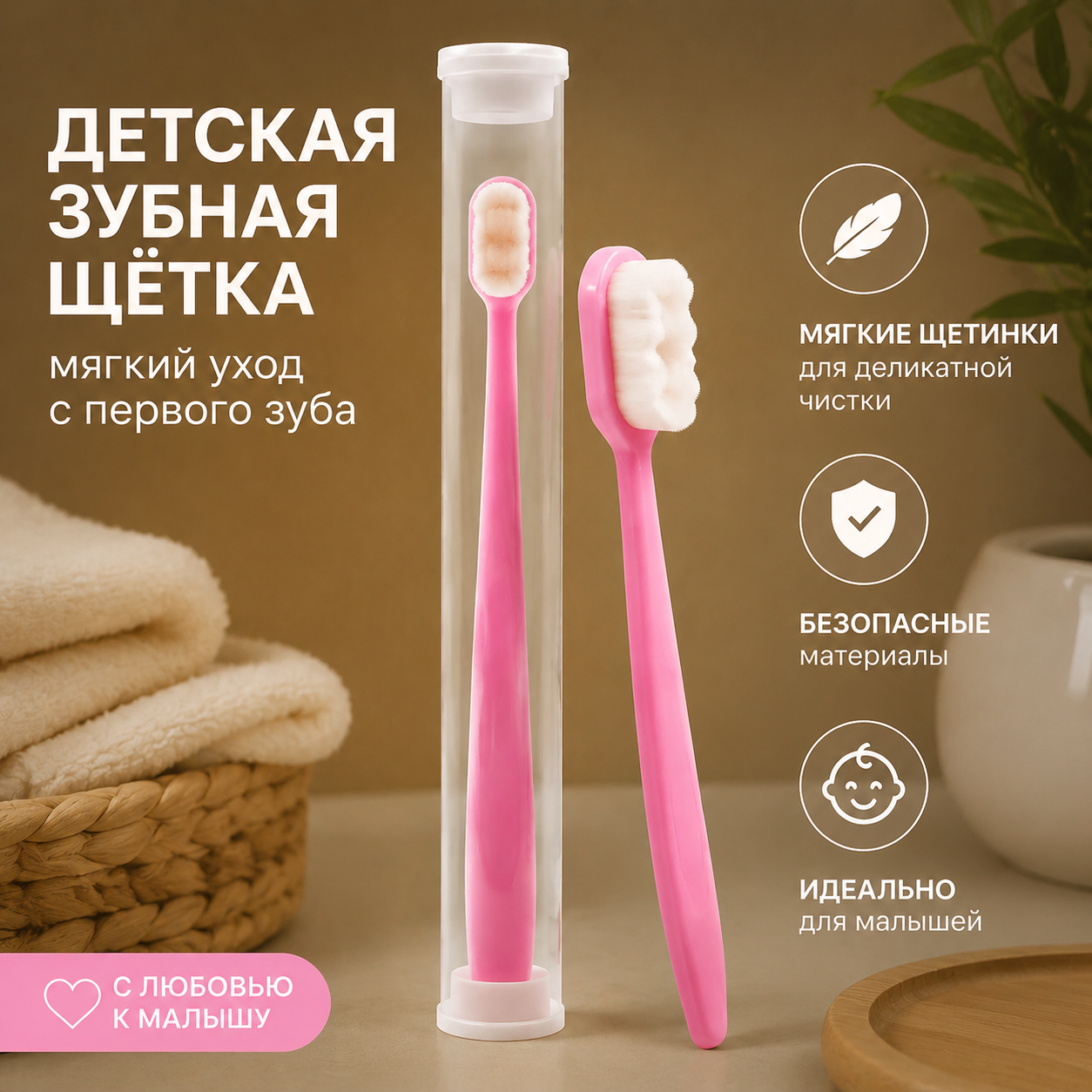 Зубная щетка набор 3 щетки lacalut pure média цветes
