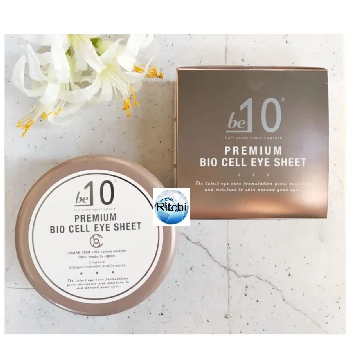 Be-10 Premium Bio Cell Eye Sheets японские ревитализирующие патчи для глаз, 60 шт.