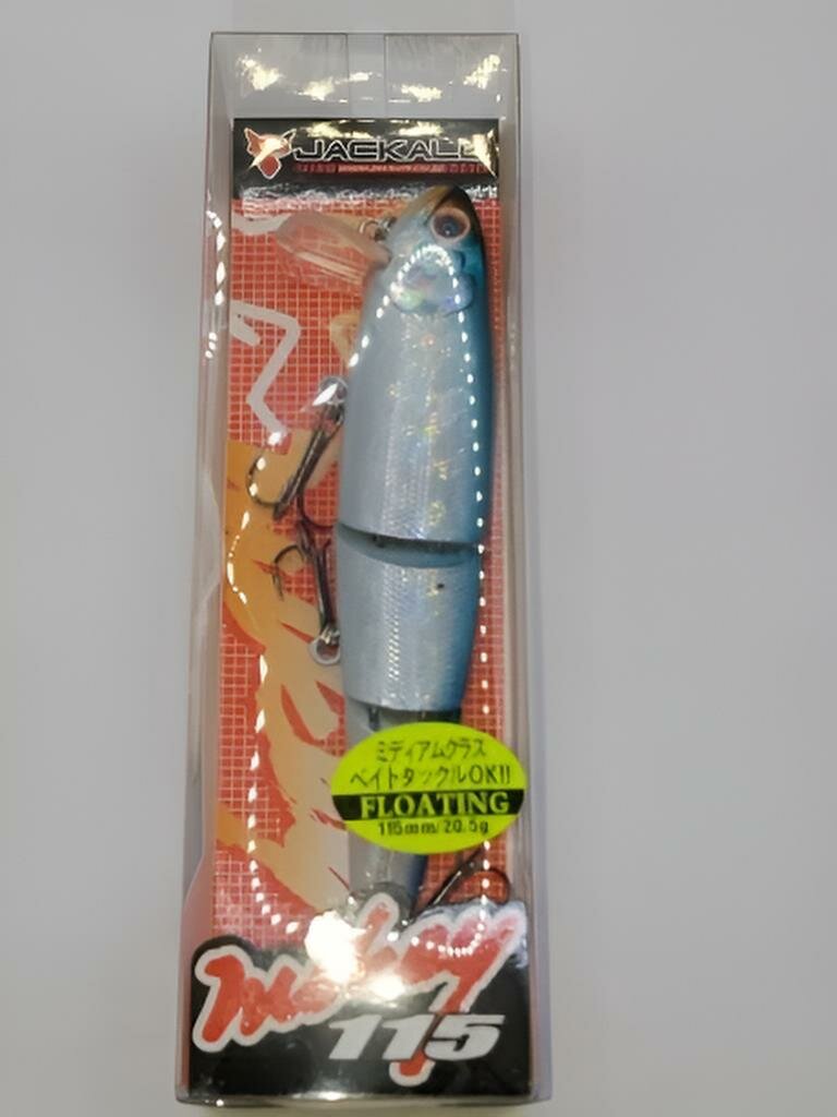 Воблер Jackall Mikey 115mm, 20.5g, плавающий, свимбейт, для ловли хищника