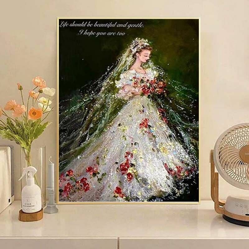 Набор для вышивания крестиком, вышивка крестиком "Illustration character" 11CT 3 нити,40х50см (без рамки)
