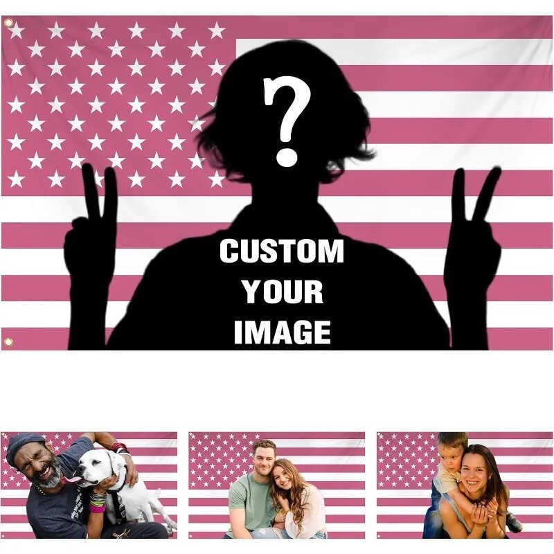 Флаг США розовый RONNINGSTAR 60x90 см полиэстер