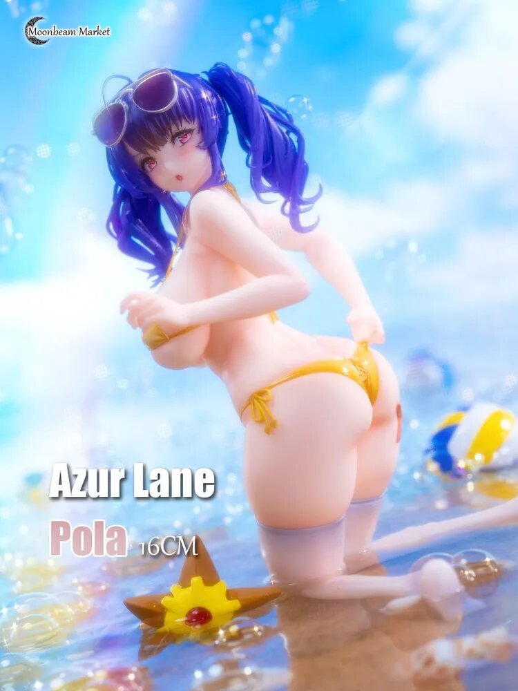 Аниме фигурка фигурка Azur Lane / Азур Лейн Купальник Пола 16CM