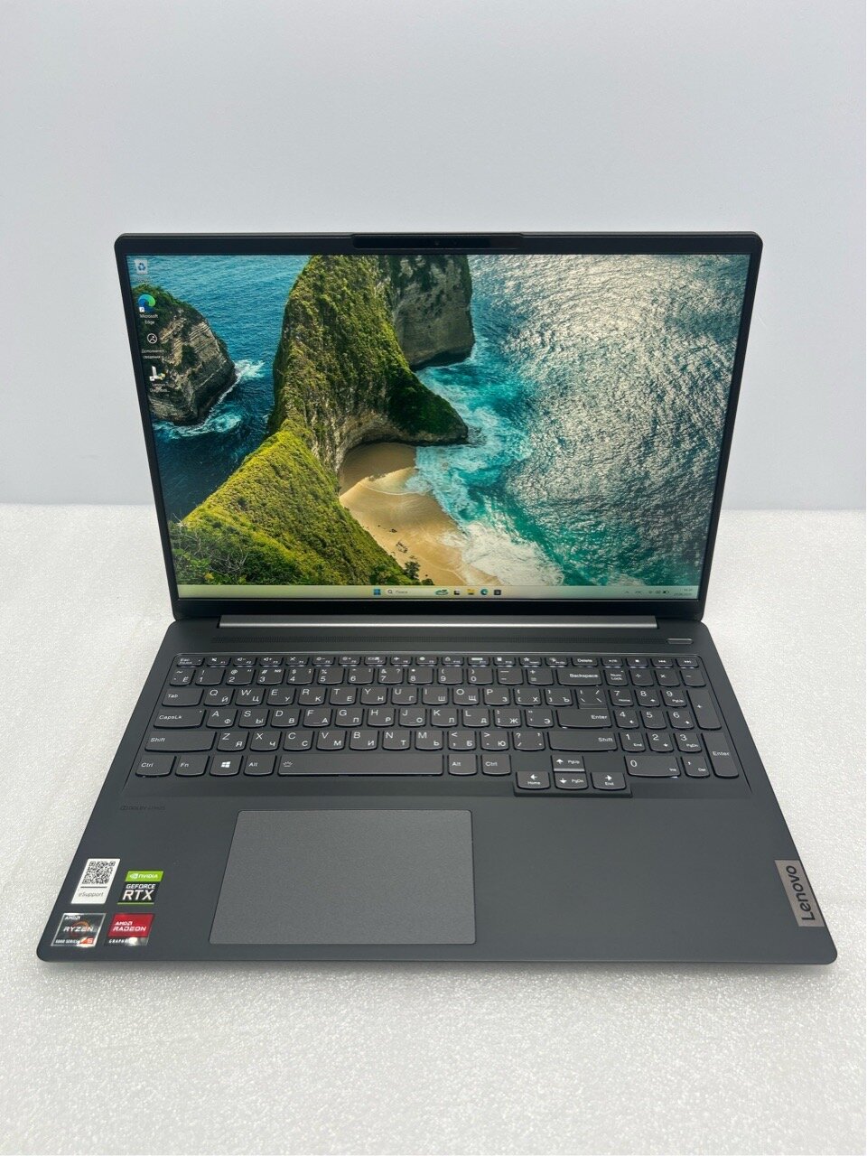 Ноутбук Lenovo IdeaPad 5 Pro 16ACH6 (82L50056RU) 16"/AMD Ryzen 5 5600H/RAM 16GB/SSD 512GB/nVidia GeForce RTX 3050 4 Гб/2560*1600/IPS 120Hz/Windows 11/Подсветка кл-ры: LED/ серый. Состояние: Уценка/засвет на матирце/B1