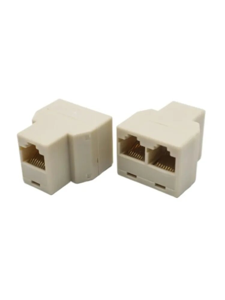 Переходник RJ45 с двумя женскими разъемами, 1 на 2, 2 шт