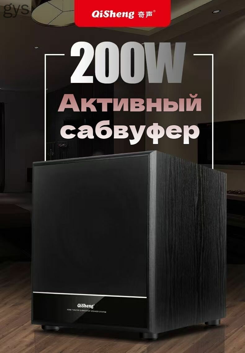 Новый 10-дюймовый бытовой активный сабвуфер с избыточным весом от Qisheng