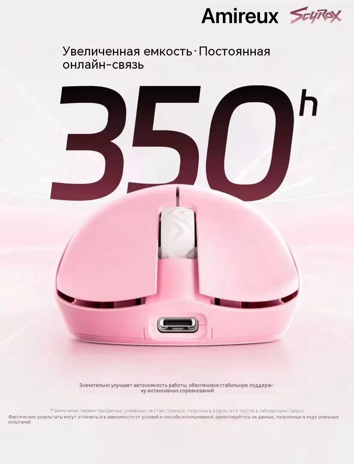 Scyrox Игровая мышь беспроводная V6S, 50000 DPI, 880 IPS, ускорение 80G